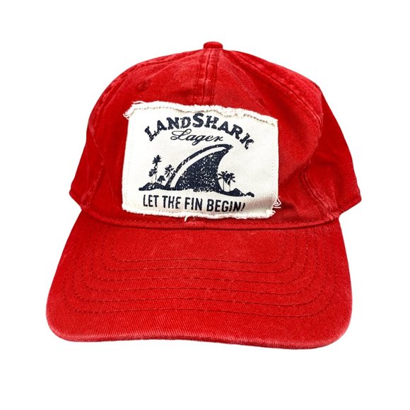 Landshark Lager | Accessories | Red Landshark Lager Hat White Blue ...